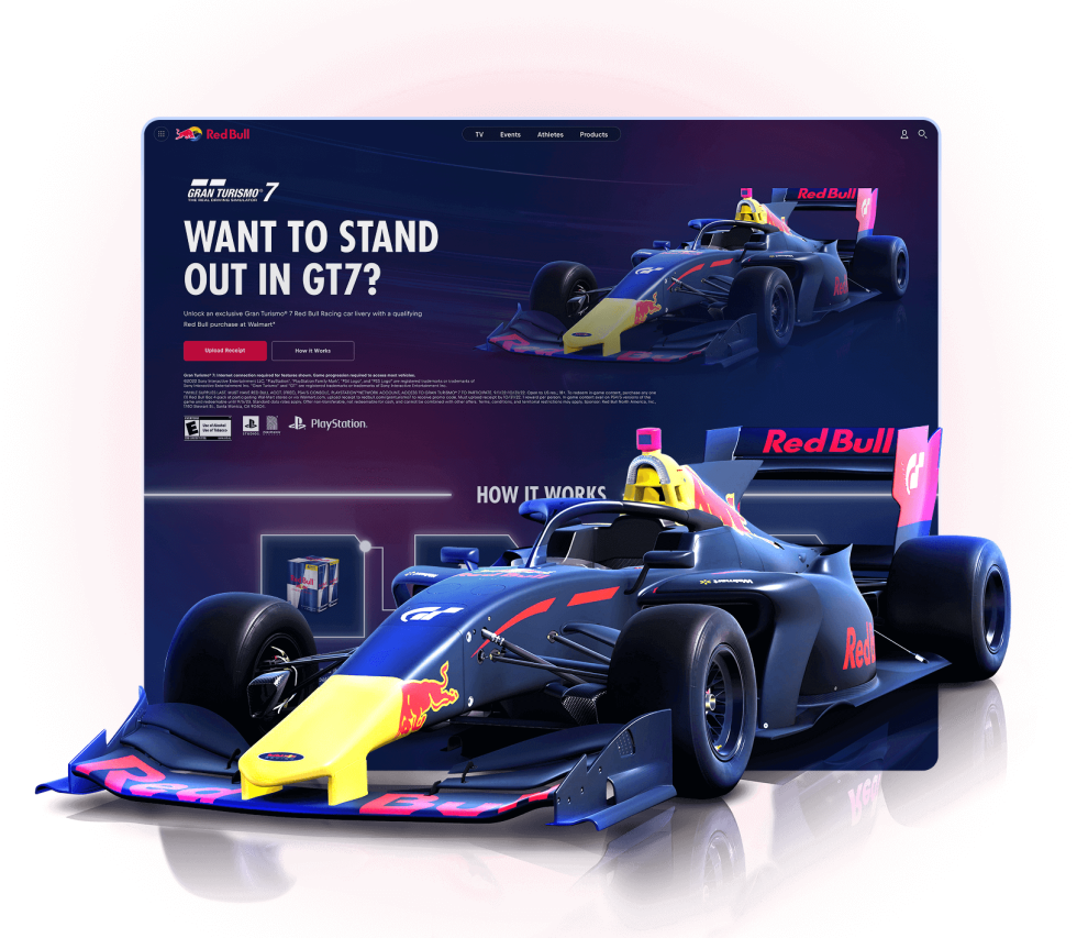 Red Bull | Gran Turismo 7 : App Development | Frame Sixty